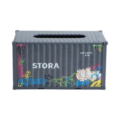 Jual Stora Kotak Tisu Container Design Abu Abu Terbaru | Ruparupa