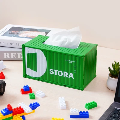Jual Stora Kotak Tisu Container Design Hijau Terbaru | Ruparupa
