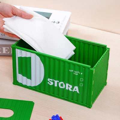 Jual Stora Kotak Tisu Container Design Hijau Terbaru | Ruparupa