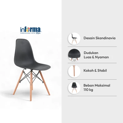 Jual Informa Neo Dacey Kursi Kafe Hitam Terbaru | Ruparupa