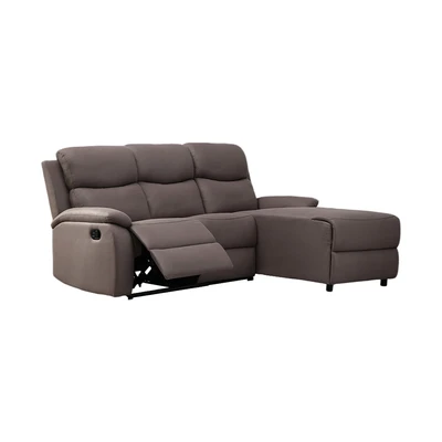 Jual Informa Owen Sofa Recliner Sudut Fabric Kanan Cokelat Terbaik ...