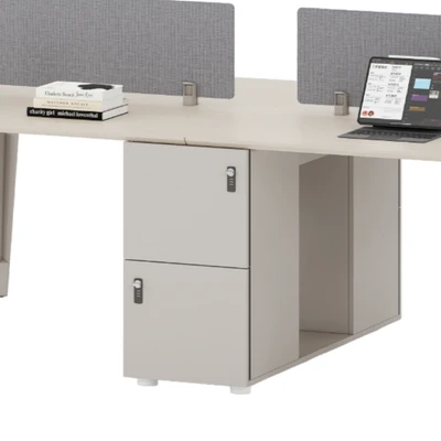 Jual Informa Maven Meja Kantor 4 S Dengan Screen Abu Abu Cokelat Oak ...