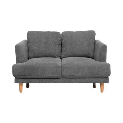 Jual Selma Zuko Sofa Fabric 2 Seater Abu Abu Terbaru | Ruparupa