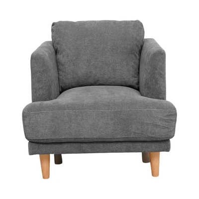 Jual Selma Zuko Sofa Fabric 1 Seater Abu Abu Terbaru | Ruparupa