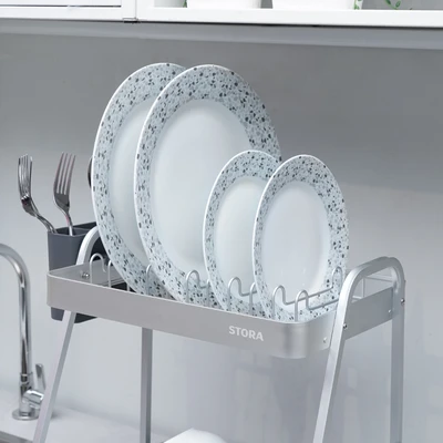 Jual Stora Weber Rak Piring 2 Tingkat Abu Abu Terbaru | Ruparupa