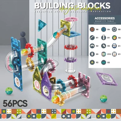 Jual Bricks Kingdom Set 56 Pcs Building Puzzle Magnetic Blocks Slide ...