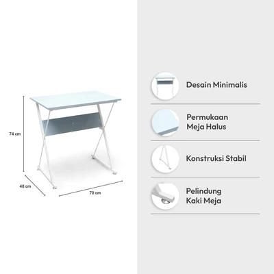 Jual Informa Taro Meja Belajar Anak Biru Solid Terbaru | Ruparupa