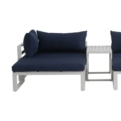 Jual Informa Yotta Set Kursi Lounge Dan Meja Biru Terbaru | Ruparupa