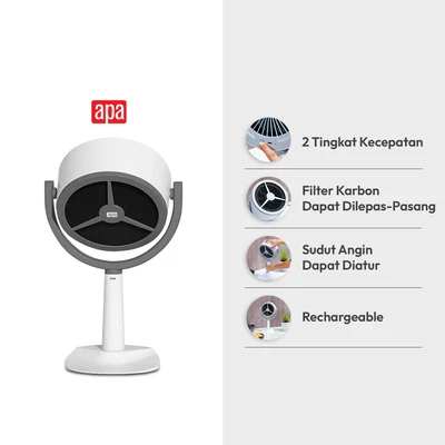 Jual Apa Penghisap Asap Portable Rechargeable 8 Watt Putih Terbaru ...