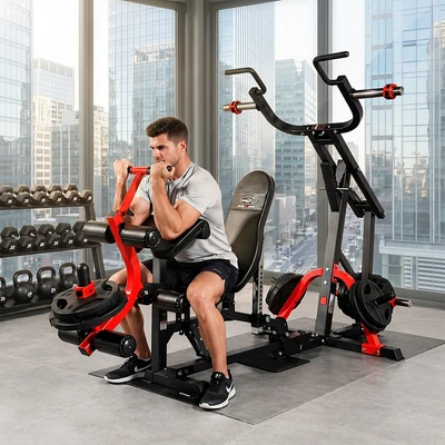 Jual Kinetic Plate Loaded Home Gym H 20 Hitam Merah Terbaru | Ruparupa