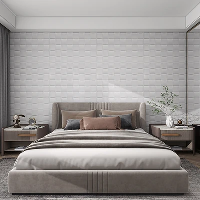 Jual Forhom 70 X 70 X 0 5 Cm Wallpaper 3 D Foam Square Putih Terbaru ...