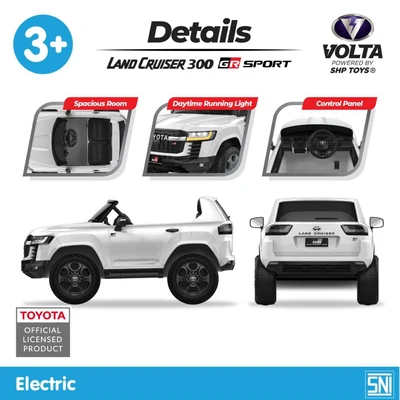 Jual Volta Ride On Land Cruiser Lc 300 Gr Sport Putih