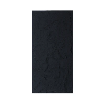 Jual Maxbuilt 120 X 60 X 3 Cm Panel Dinding Pu Motif Stone Hitam ...