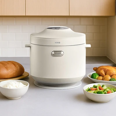 Jual Kris Rice Cooker Digital 800 Ml Putih Original | AZKO