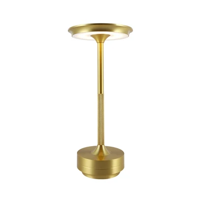 Jual Eglare Louie Lampu Meja Led Rechargeable 2 Watt Brass Gold ...