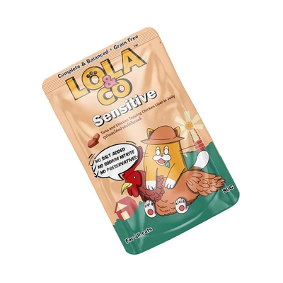 Jual Lola Co 80 Gr Makanan Kucing Basah Tuna Chick Topping Liver In ...