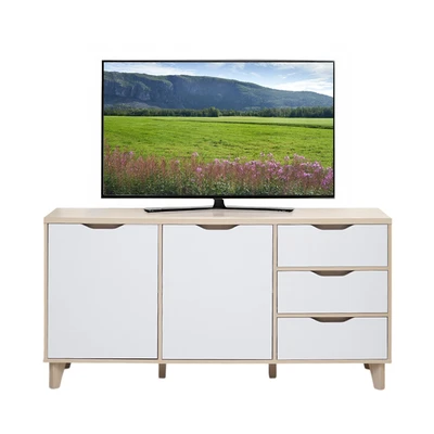 Jual Informa Nordic Rak Tv High Putih Oak Terbaru | Ruparupa