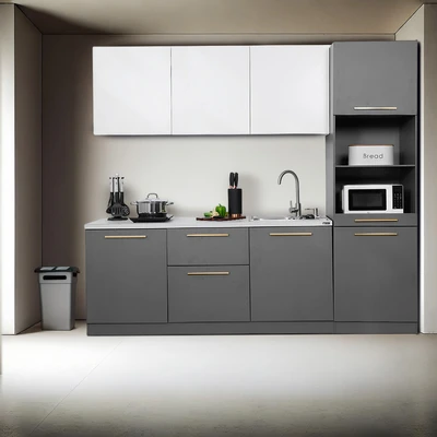 Jual Informa Neo Dakota Kitchen Set Dengan Kabinet Tall Abu Abu Terbaru ...