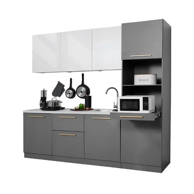 Jual Informa Neo Dakota Kitchen Set Dengan Kabinet Tall Abu Abu Terbaru ...
