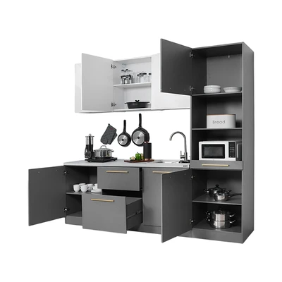 Jual Informa Neo Dakota Kitchen Set Dengan Kabinet Tall Abu Abu Terbaru ...