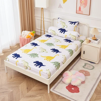 Jual Informa 120 X 200 Cm Set 3 Pcs Seprai Double Microfiber Dino ...