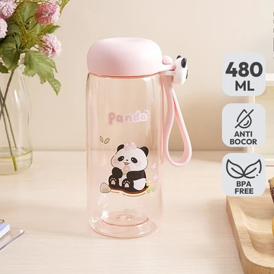 Jual Picas 480 Ml Botol Minum Tritan Panda Pink Terbaru | Ruparupa