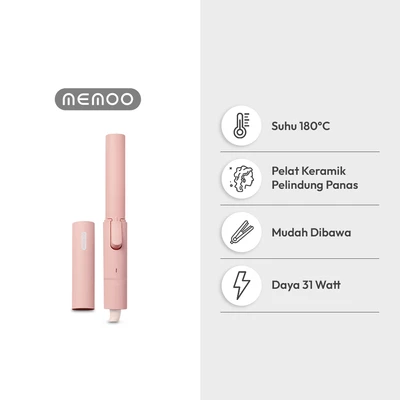Jual Memoo Pengeriting Rambut Travel Pink Terbaru | Ruparupa