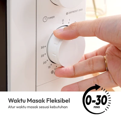 Jual Kris 20 Ltr Microwave Low Watt - Putih Terbaru | Ruparupa