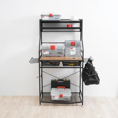 Jual Maxbuilt 70 X 40 X 137 Cm Work Bench Dengan Laci Mesh Hitam ...