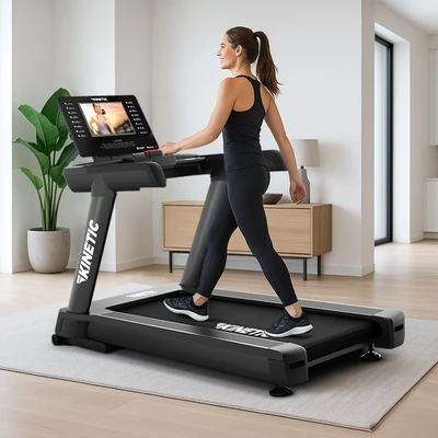 Jual Kinetic Commercial Smart Treadmill 4 5 Hp Hitam Terbaru | Ruparupa