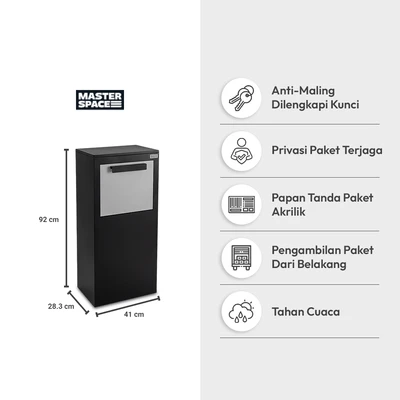 Jual Masterspace Kotak Paket Parcel Box Back Opener Hitam Terbaru ...