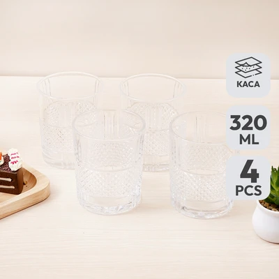Jual Culinart 320 Ml Set 4 Pcs Gelas Whiskey Terbaru | Ruparupa