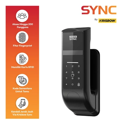 Jual Krisbow Sync Alpha Digital Door Lock Deadbolt Hitam Terbaru | Ruparupa