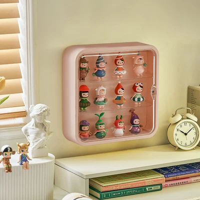 Jual Stora 30 X 8 X 30 Cm Kotak Pajang Action Figure Hanging Cokelat ...