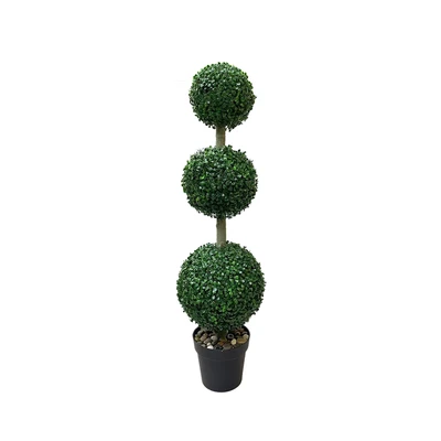 Jual Forhom Tanaman Artifisial Topiary Tree 3 Ball Boxwood Dengan Pot ...