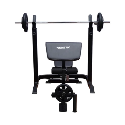 Jual Kinetic Set Smart Weight Bench Dengan Plate Bar 1 6 Mtr Hitam ...