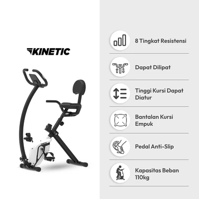 Jual Kinetic Sepeda Statis Recumbent Ns 665 Ny Hitam Terbaru | Ruparupa