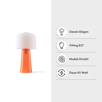 Jual Informa Belle Lampu Meja E 27 Orange Terbaru | Ruparupa