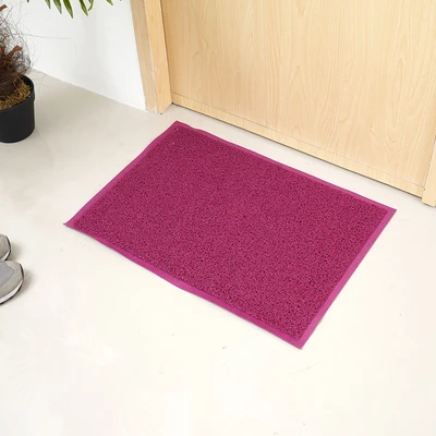 Jual Forhom 50 X 70 Cm Keset Pintu Pvc Solid Merah Maroon Terbaru ...