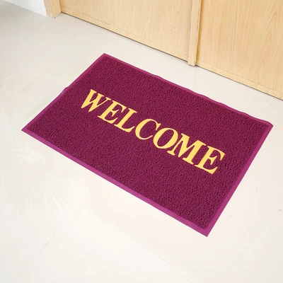 Jual Forhom 40 X 60 Cm Keset Pintu Pvc Welcome Merah Maroon Terbaru ...