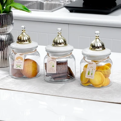 Jual Informa Gold Mosque Dome Stoples Kaca 650 Ml Set 3 Pcs Transparan ...