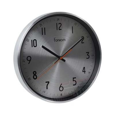 Jual Forhom 30 Cm Jam Dinding Aluminium Silver Terbaru | Ruparupa