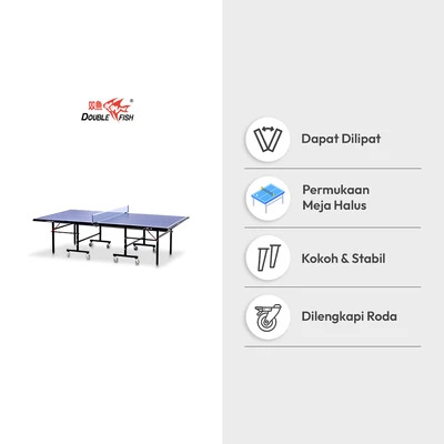 Jual Double Fish Meja Tenis 201 C 1 Biru Terbaru | Ruparupa