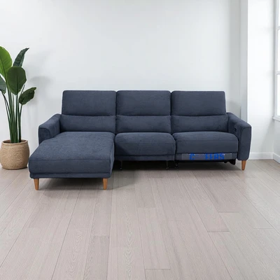 Jual Cheers Madelyn Sofa L Sectional Recliner Fabric Kiri Biru Terbaru ...