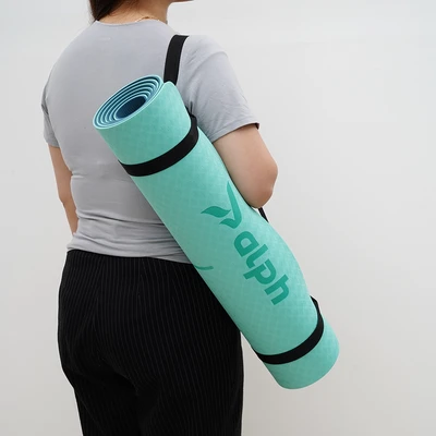 Jual Alph Matras Yoga Tpe Dengan Strap 6 Mm Hijau Royal Terbaru | Ruparupa