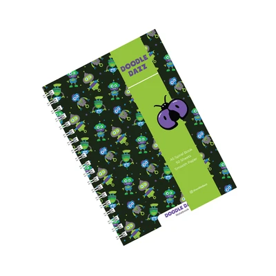 Jual Doodle Dazzles Notebook Spiral Kiddo Robot A 5 Hijau Tua Terbaru ...