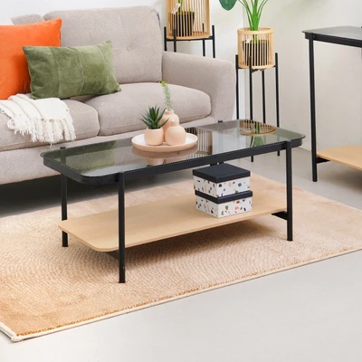 Jual Informa Dario Meja Tamu Rectangle Hitam Terbaik | Informa