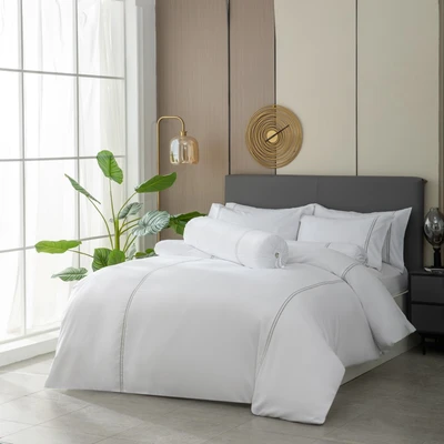 Jual Sleeplite 160 X 200 Cm Set 6 Pcs Seprai Queen Microfiber Embordir ...