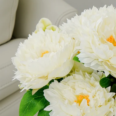 Jual Informa 23 X 23 X 48 Cm Bunga Tangkai Artifisial Peony Putih ...