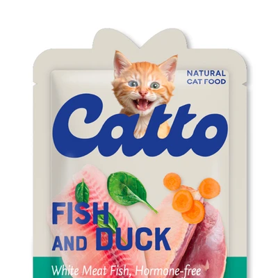 Jual Catto 50 Gr Makanan Kucing Basah Kitten Fish Duck Terbaru | Ruparupa